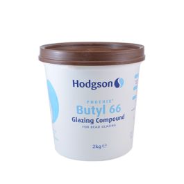 Hodgson Butyl 66 Glazing Compound - Brown 2kg - The Wholesale Glass Company