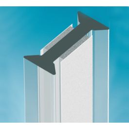 CLEAR Glass to Glass Partition Joint 180° - The Wholesale Glass Company