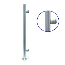 Pre-Drilled Round End Balustrade Post Kit with Model 28 Clamps for ...