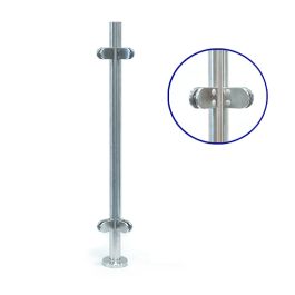 Pre-Drilled Round 90° Corner Post Kit with Clamps for Indoor Use - 48 ...