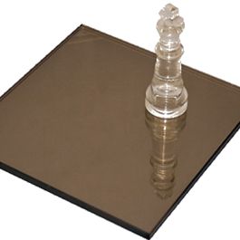 Bronze Tinted Mirror Sample 115 x 185mm - The Wholesale Glass Company