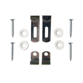 Stainless Steel Adjustable Mirror Clips - The Wholesale Glass Company